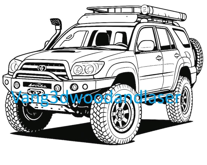 Toyota | 4runner | Coloring Page | Printable - Etsy Canada