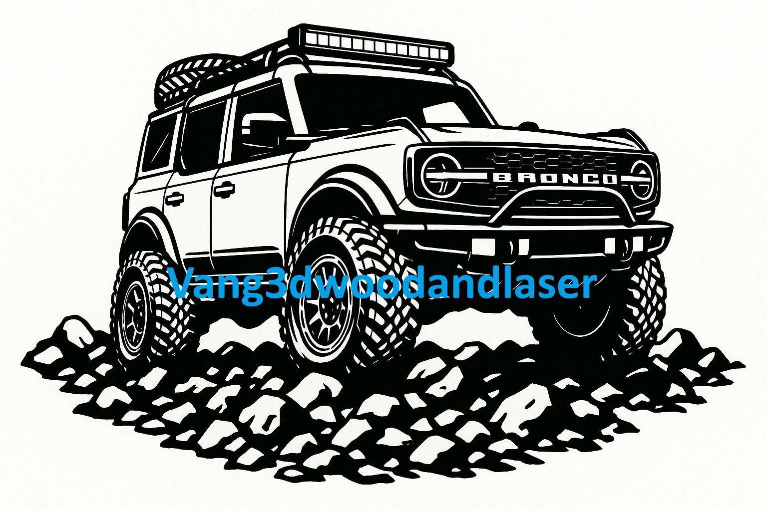 Ford Bronco JPG, PNG, SVG. 9 Pack Bundle. Best for Use With Laser ...