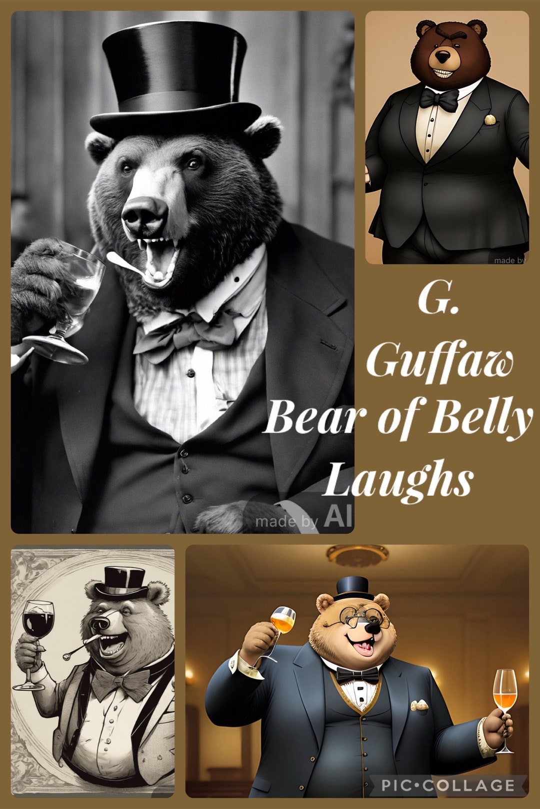 Spirit Companion G. Guffaw Bear of Belly Laughs Preconjure - Etsy