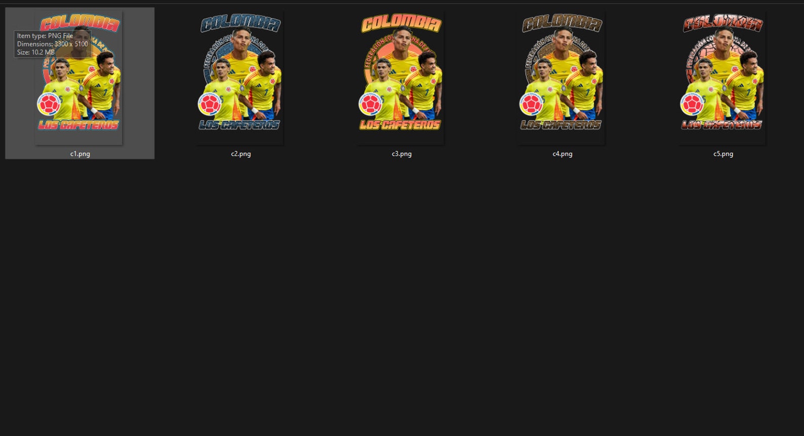 Colombia Soccer Futbol Png Design Dtg Dtf Screen Printing Sublimation ...
