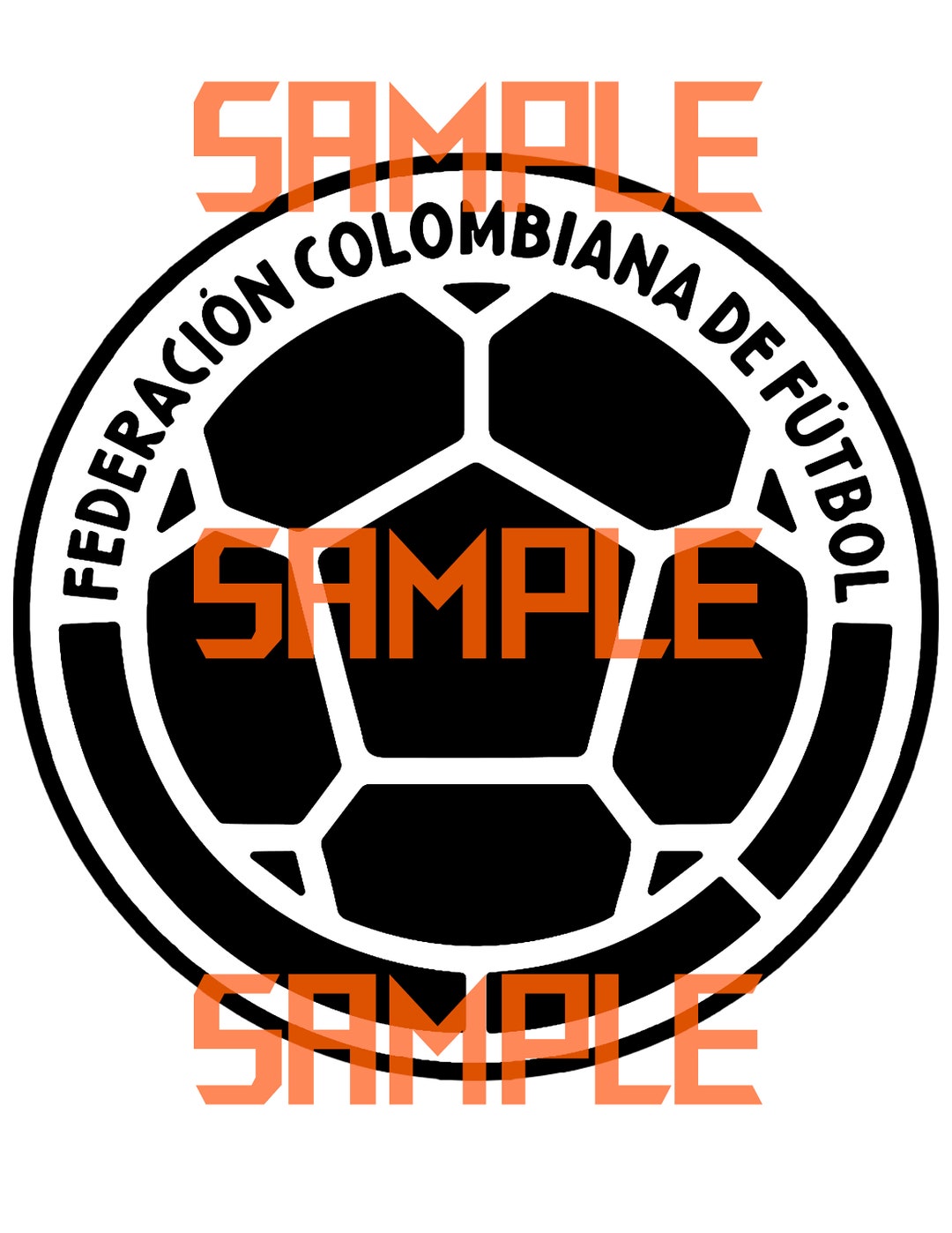 Colombia Svg Soccer Futbol Crest Logo Png, Cricut, Dtf, Dtg ...