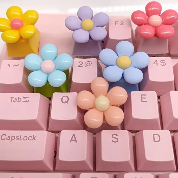 Pink Korean Keycaps - Etsy