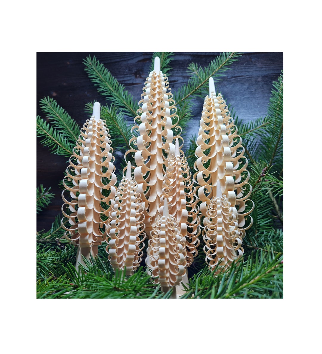 Chip Tree 20 Cm Tree Wooden Decoration Wood Decoration Wooden Tree ...