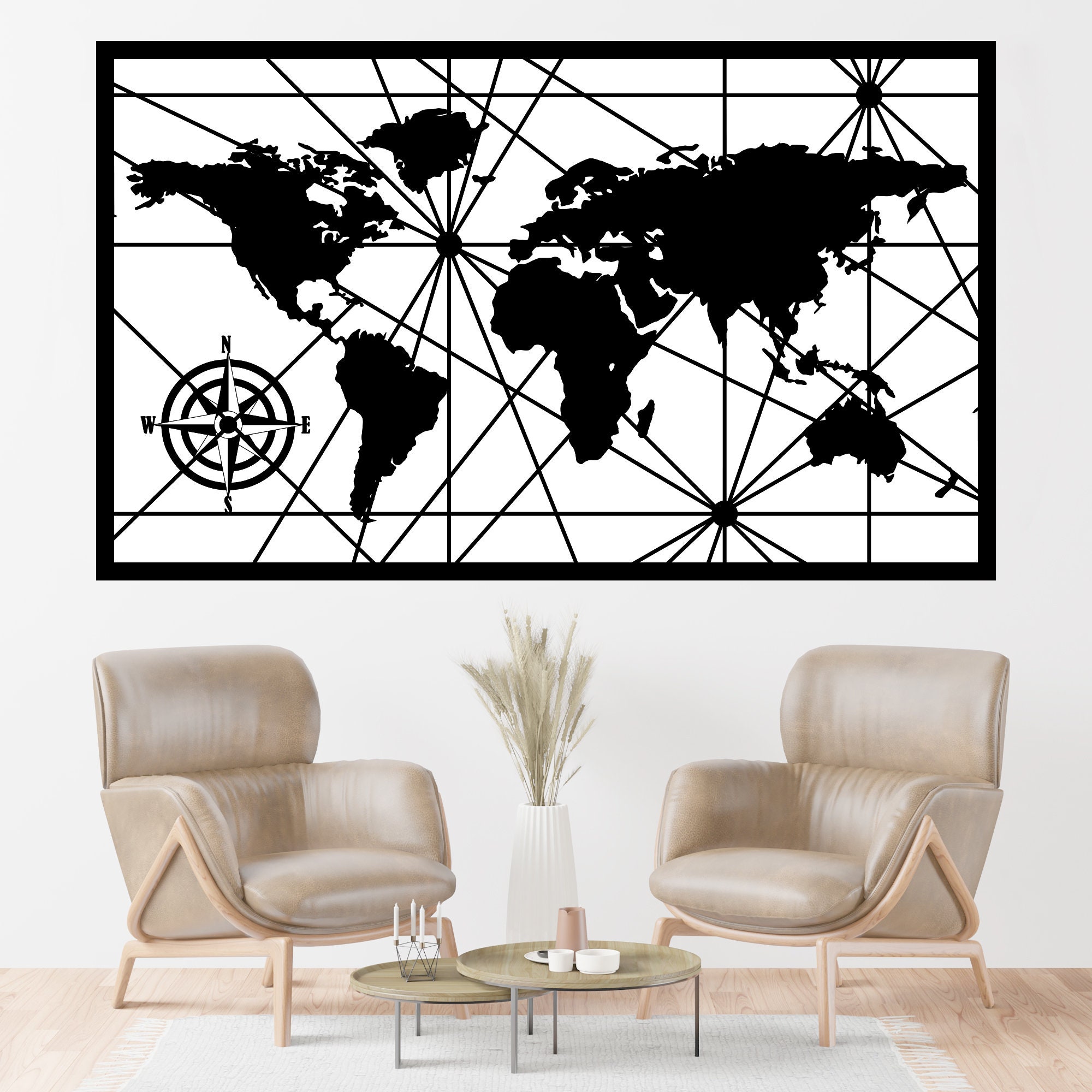 World Wall Decor , Svg,pdf,ai,global Wall Art - Etsy