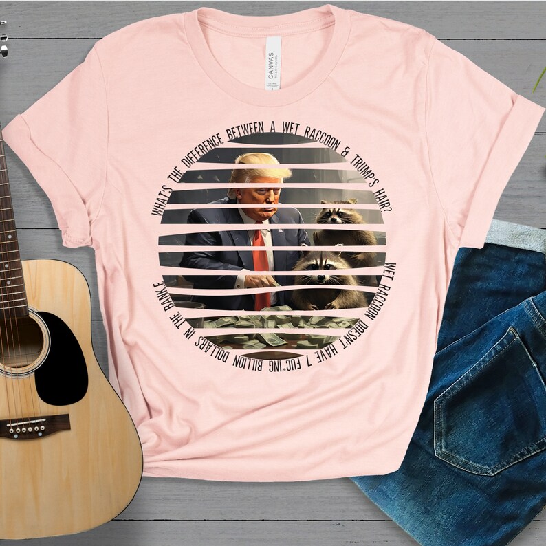 Comic T-shirt: Trump & Raccoon Graphic Tee - Etsy
