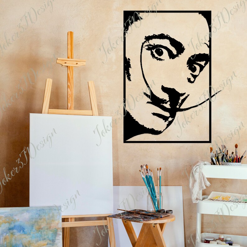 Salvador Dali Wall Art Dxf - Svg File for Cricut - Digital Prints - Cut ...