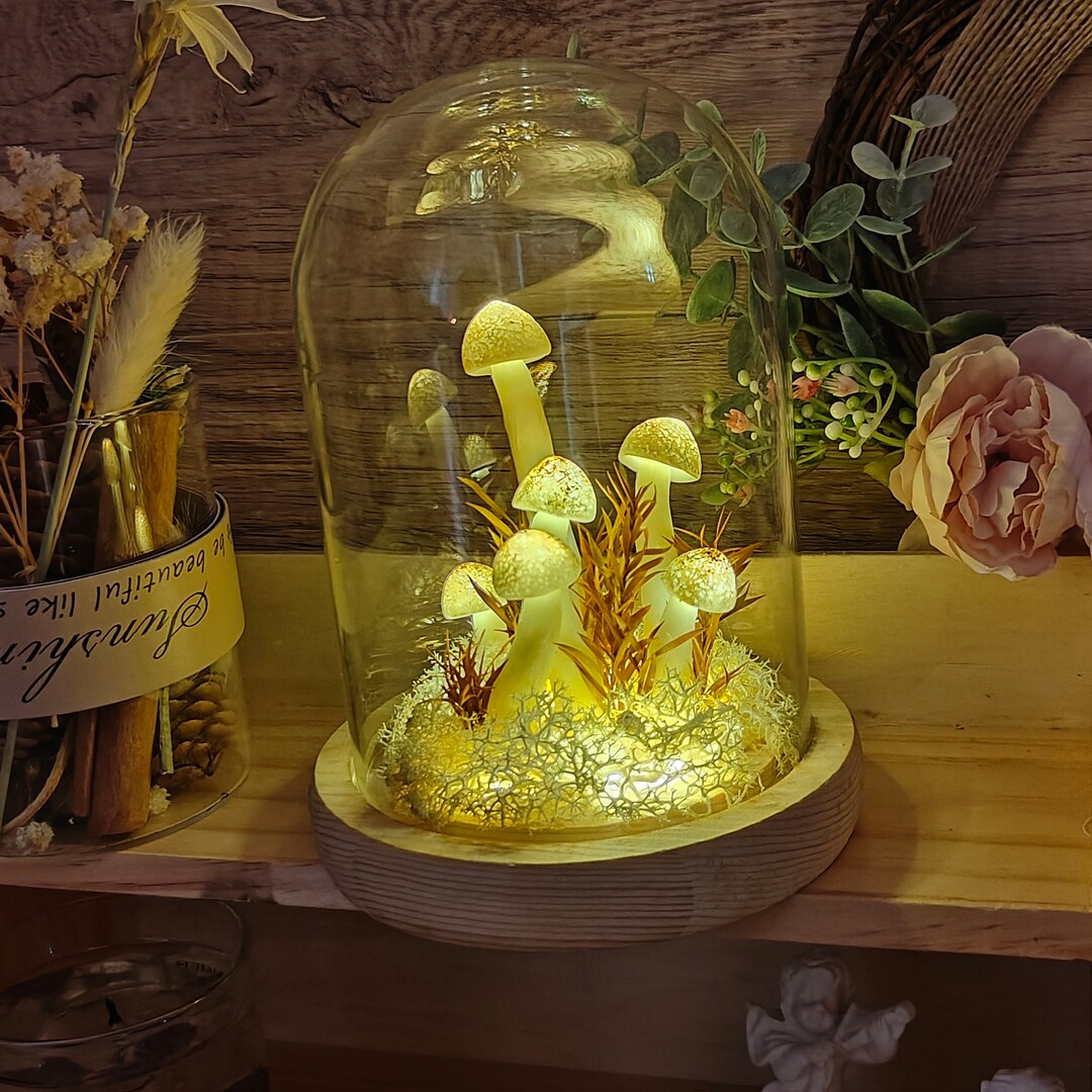 Mystical Glowing Mushroom Lamp Warm Light Fairy Lamp Unique Gift Gifts ...