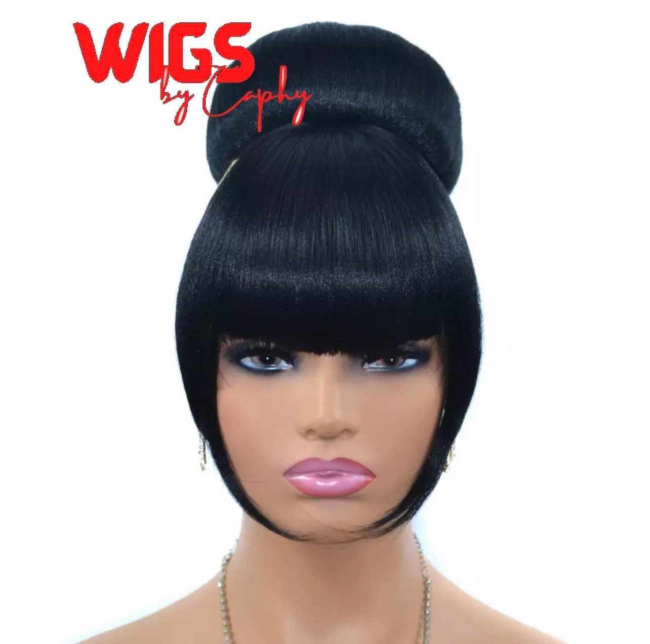 Black Hair Bun Wig, Natural Hair Updo - Etsy