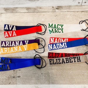 Pom Pom Name Tags (set of 2) - Etsy