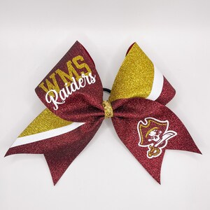 Glitter Cheer Bow, Competition Cheer Bow - Etsy