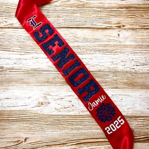Senior Sash, Personalized Senior Sash, Cheer Sash - Etsy