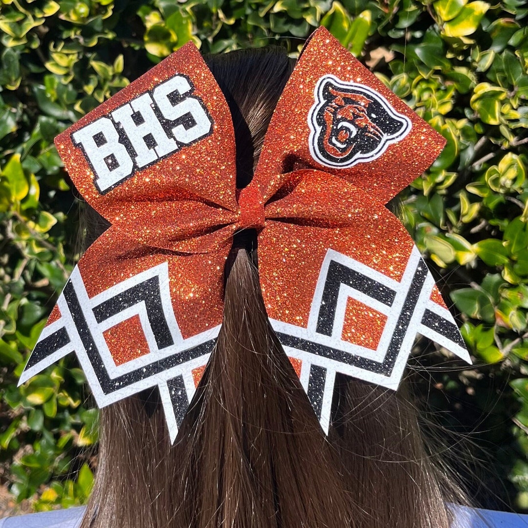 Glitter Cheer Bow, Competition Cheer Bow, Glitter Bow, Dance Team Bow ...