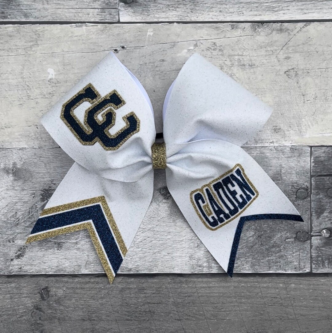 Glitter Cheer Bow, Central Catholic - Etsy