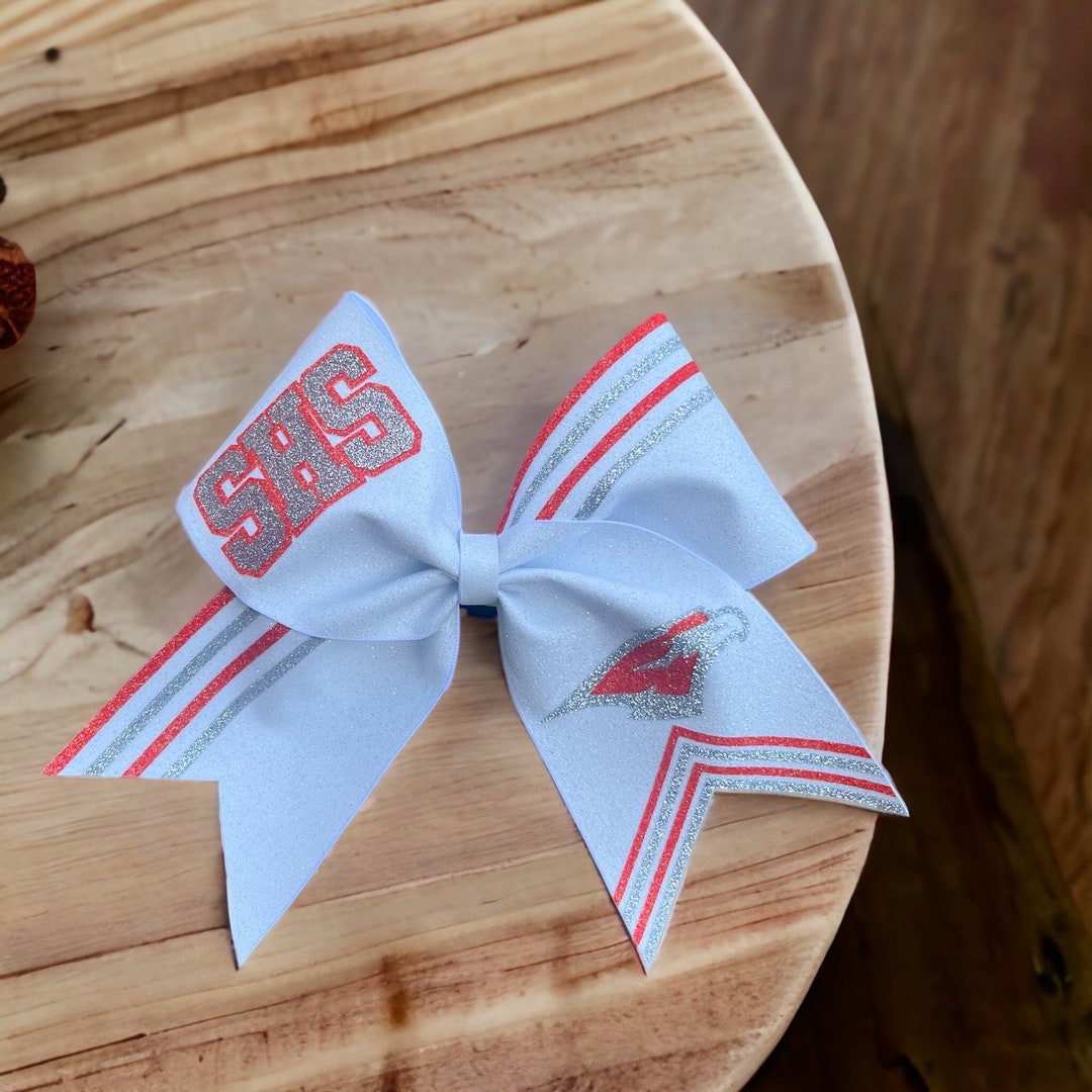 Glitter Cheer Bow, SHS Falcons - Etsy