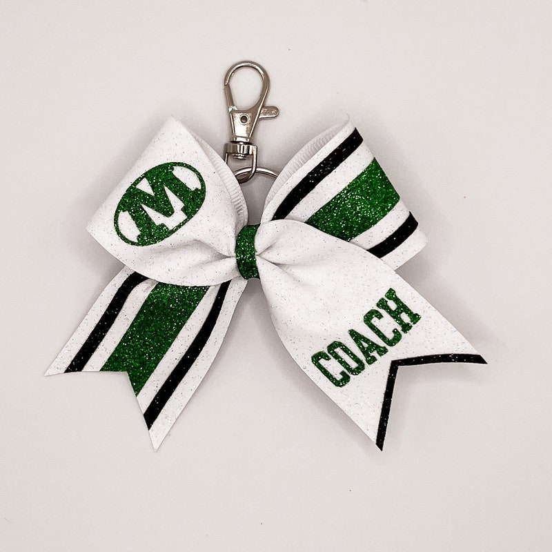 Cheer Bow Key Chain - Etsy