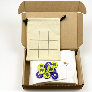 Handmade Wooden TIC TAC TOE Monsters G&B for Kids, Boys and Girls. Made ...