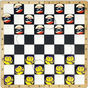 Montessori. Handmade Wooden Checkers Sherlock Holmes Kids Boys and ...