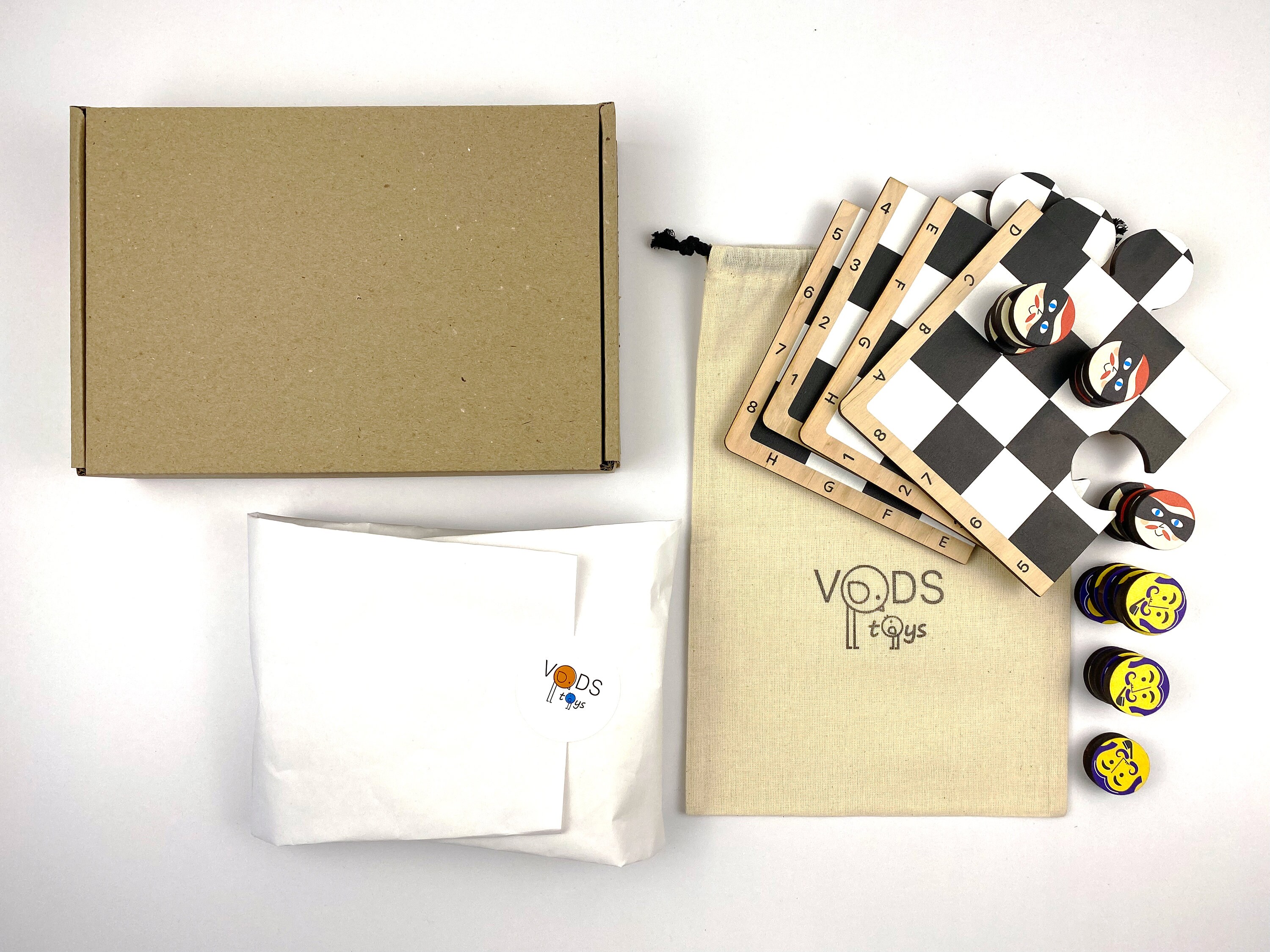 Montessori. Handmade Wooden Checkers Sherlock Holmes Kids Boys and ...