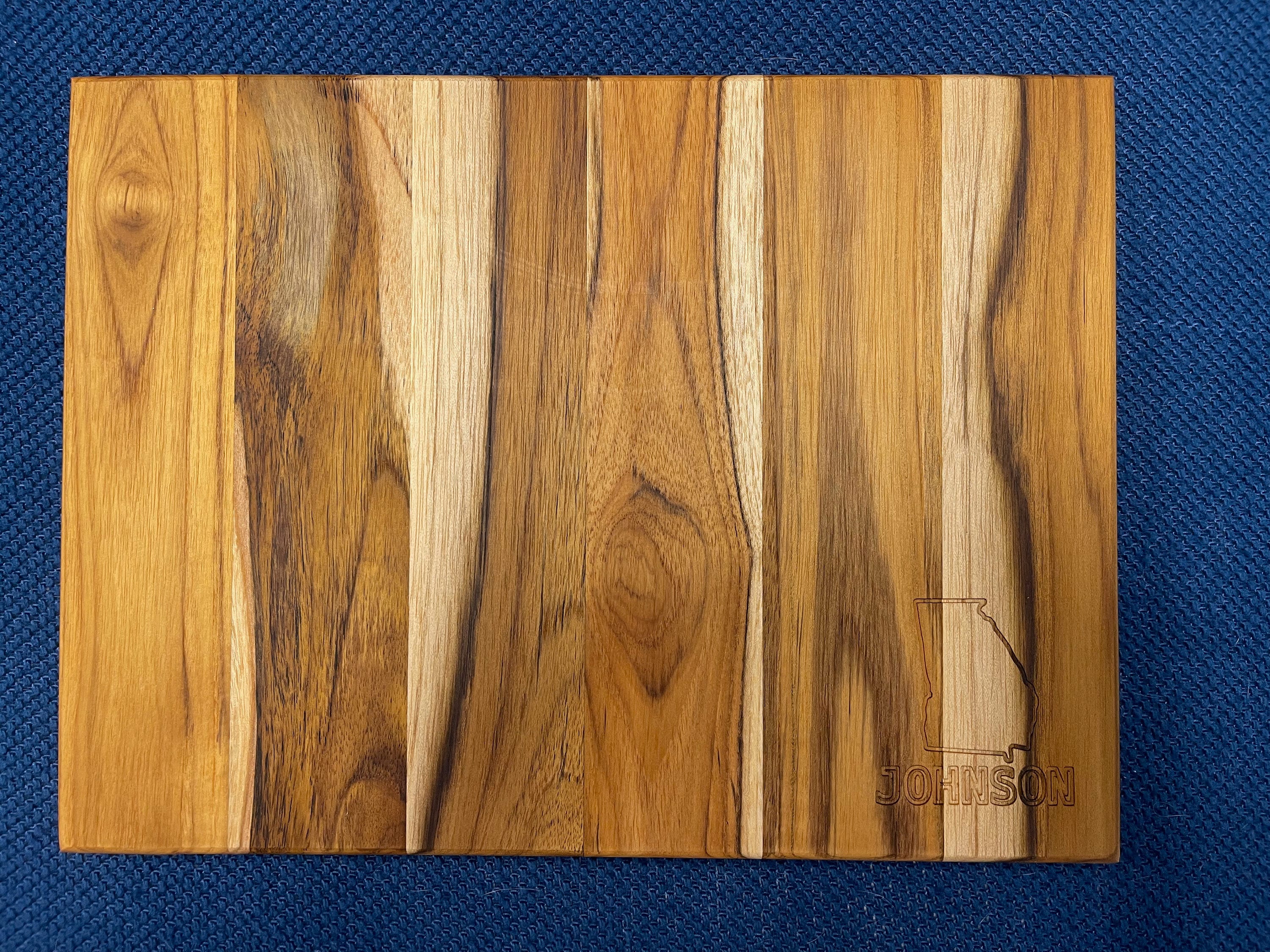 Custom Teak Cutting Boards With Laser or Carved Design - Etsy