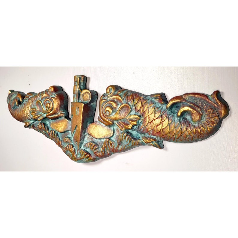 Navy Submarine Warfare Insignia Gold Patina Hand Made and Signed ...