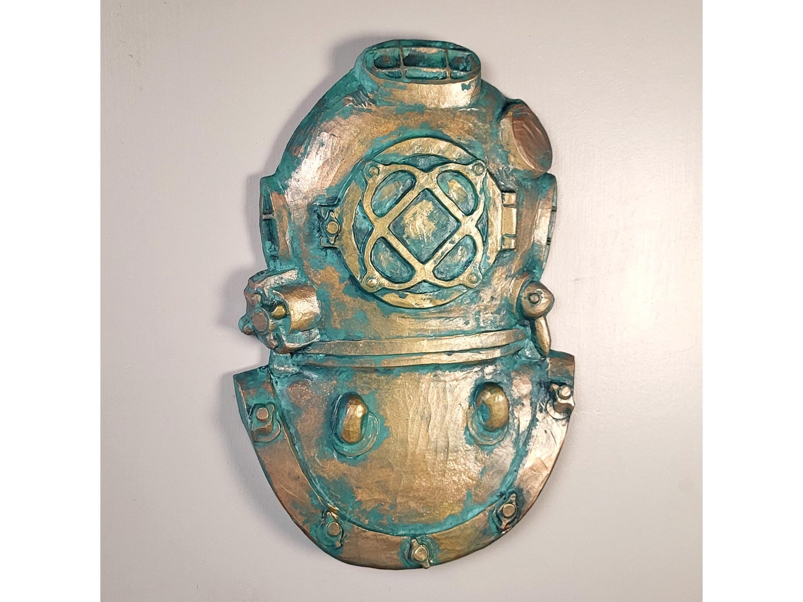 Mark V Diving Helmet Plaque - Bronze Patina - Etsy