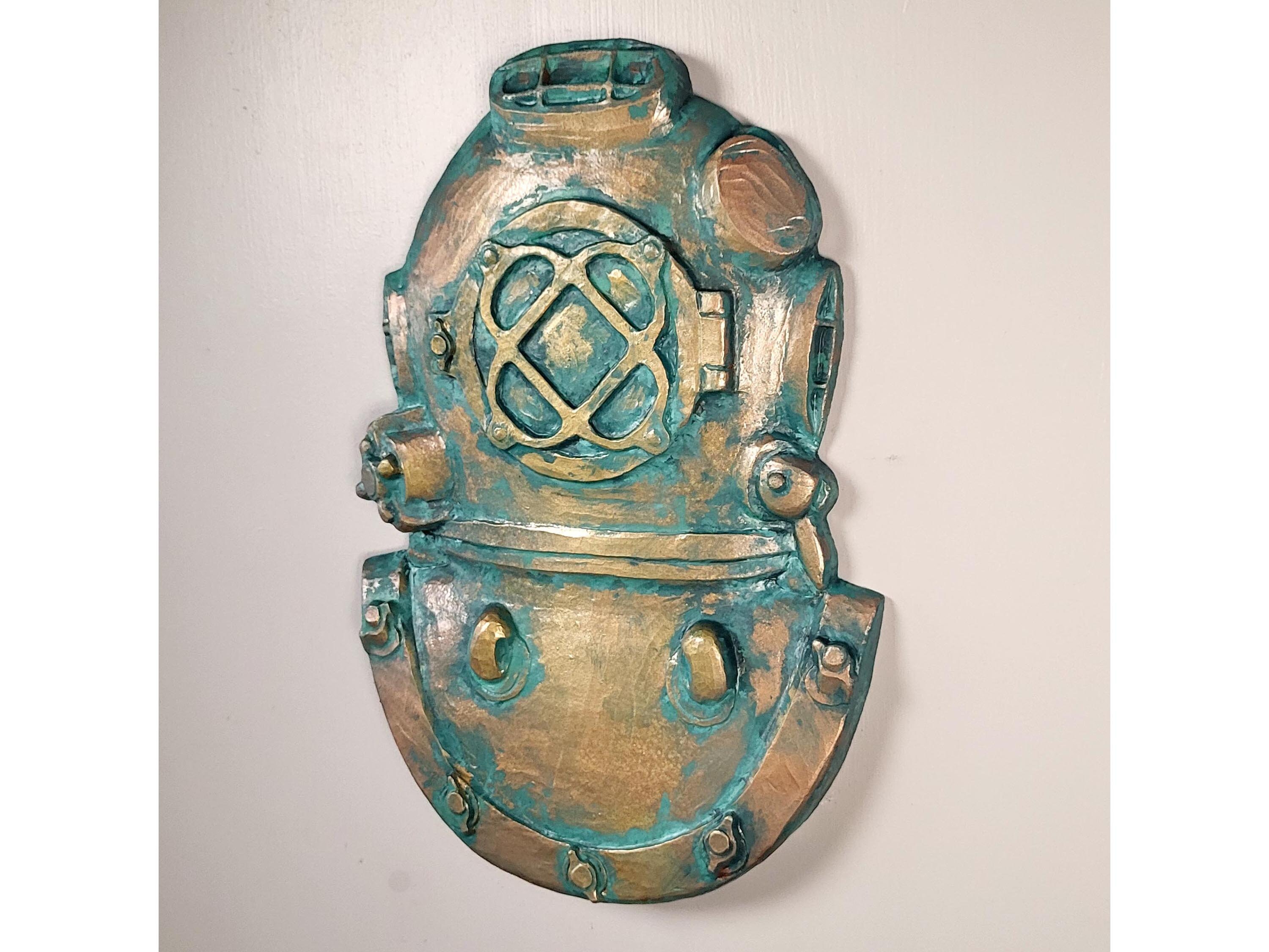 Mark V Diving Helmet Wall Plaque | Handmade in USA | Vintage Deep Sea ...