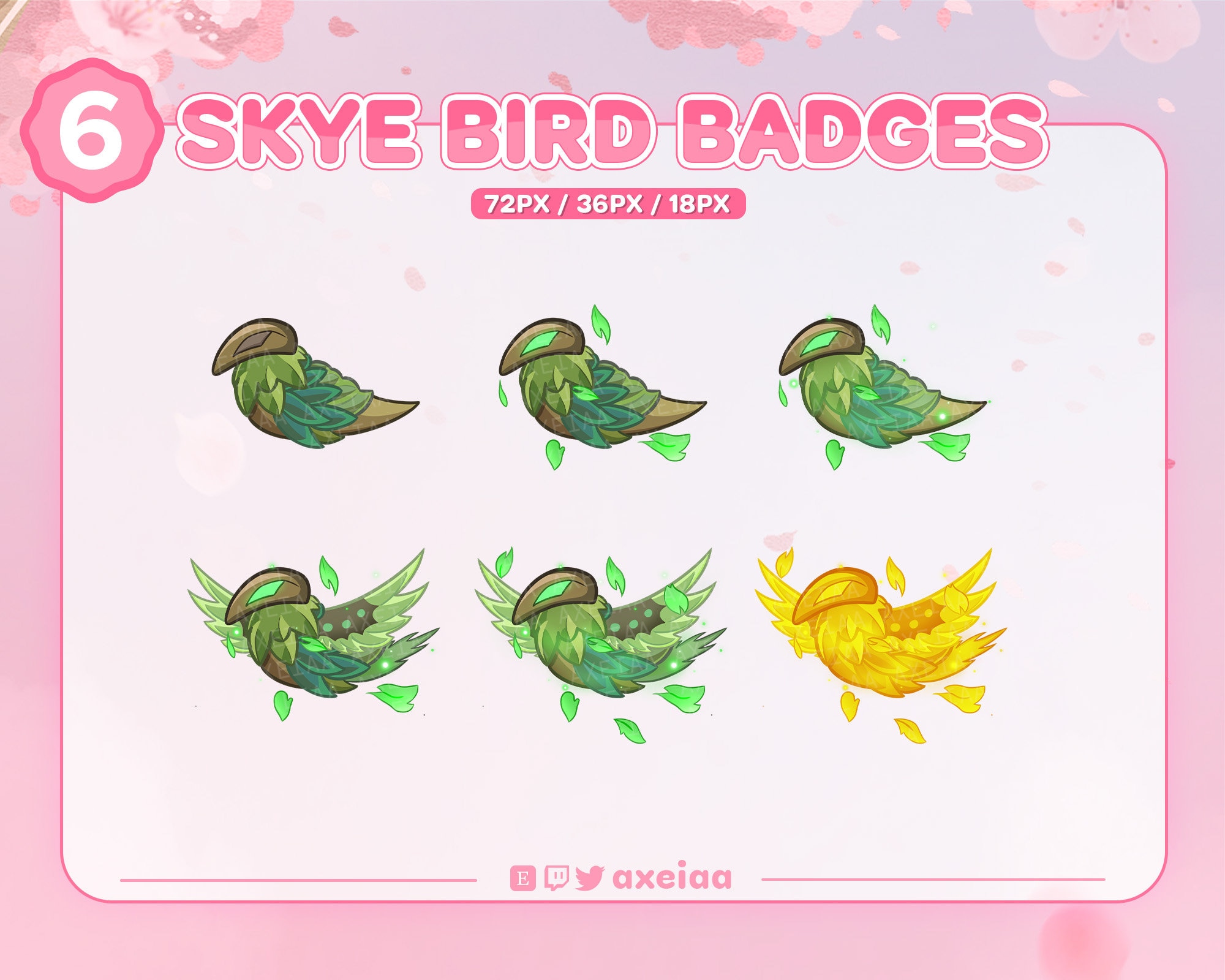 VALORANT Skye Bird Twitch Sub/bit Badges (6 Pack) - Etsy