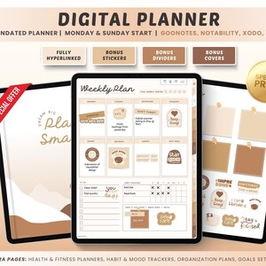 Digital Daily Planner, Goodnotes Planner, Undated Planner, Weekly ...