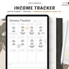 Income Tracker, Digital Planner Insert, Goodnotes Template, Planner ...