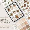 Self-care Digital Stickers for Goodnotes Wellness Stickers in Neutral ...