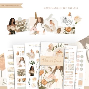 Spring Roses Digital Stickers for Digital Planners, Flowers Goodnotes ...