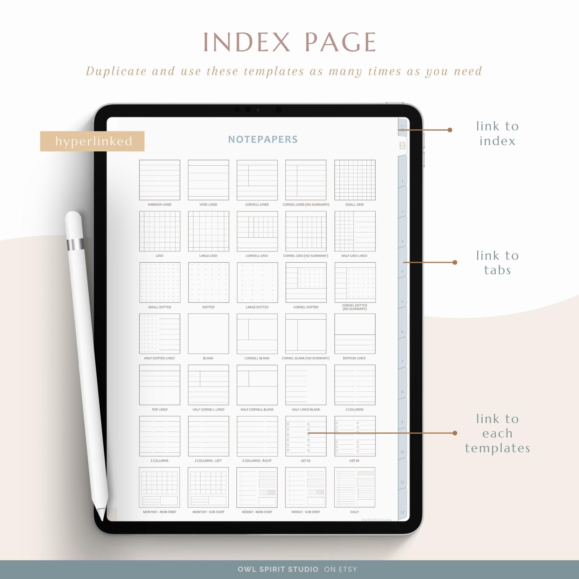 Digital Pastel Notebook for Ipads & Tabletspastel Notebook - Etsy