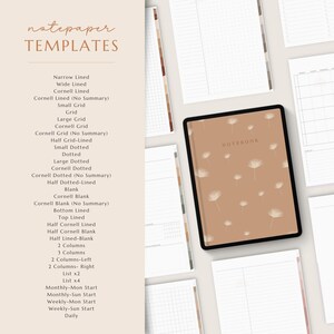 Neutral Digital Notebook for Goodnotes, Notability Neutral Notebook ...