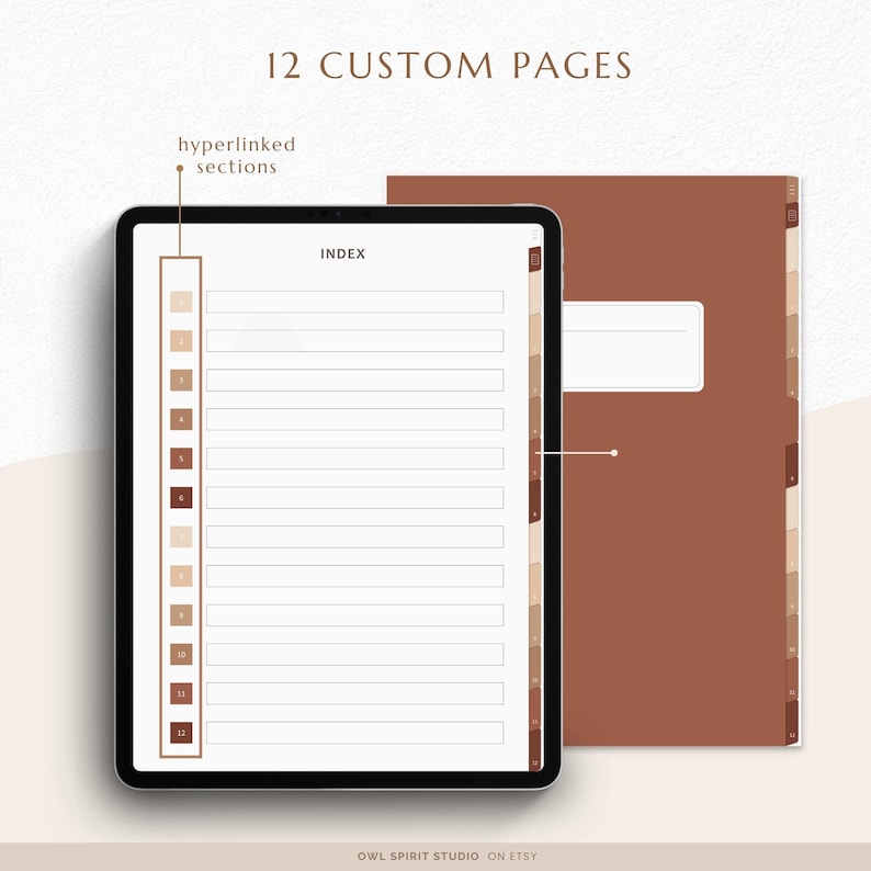 Neutral Digital Notebook for Goodnotes, Notability Neutral Notebook ...