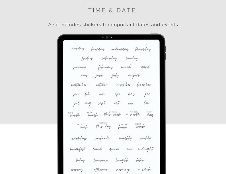 Essential Reminders Digital Stickers for Work & School - Etsy