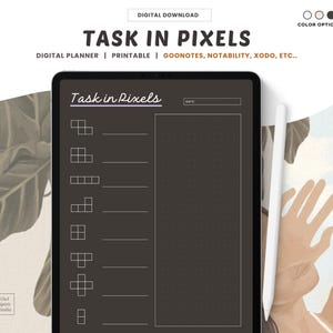 Task Tracker, Digital Planner Insert, Goodnotes Template, Planner ...
