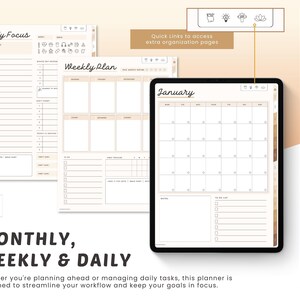Digital Daily Planner, Goodnotes Planner, Undated Planner, Weekly ...
