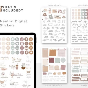 Ultimate Neutral Digital Sticker Bundle: Everything Essential Goodnotes ...