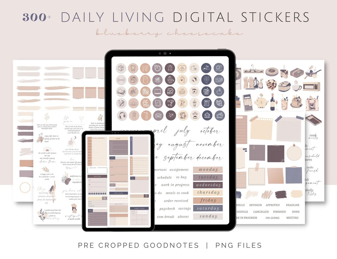 Daily Living Goodnotes Stickers for Everyday Life, Everyday Task ...