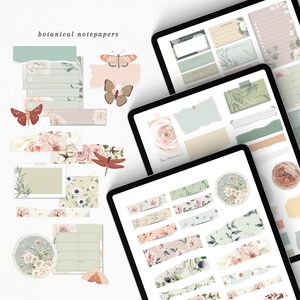 In Her Garden Butterfly and Florals Goodnotes Stickers | Botanical ...