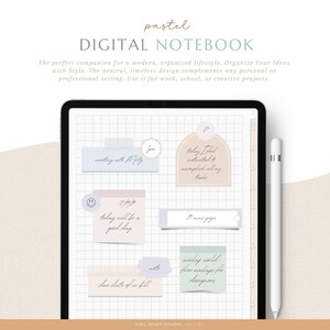 Digital Pastel Notebook for Ipads & Tabletspastel Notebook - Etsy