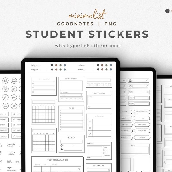 Student Planner Stickers - Etsy