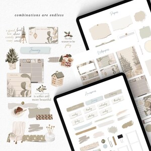 Winter Goodnotes Stickers Digital Christmas Holidays Stickers ...