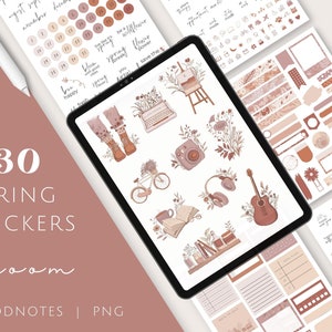 SPRING Digital Stickers, Florals Goodnotes Stickers, Spring Season ...