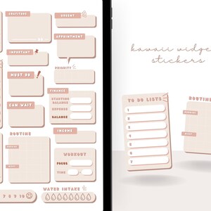 Daily Widget Digital Stickers for Goodnotes, Everyday Stickers ...