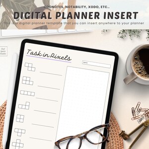 Task Tracker, Digital Planner Insert, Goodnotes Template, Planner ...