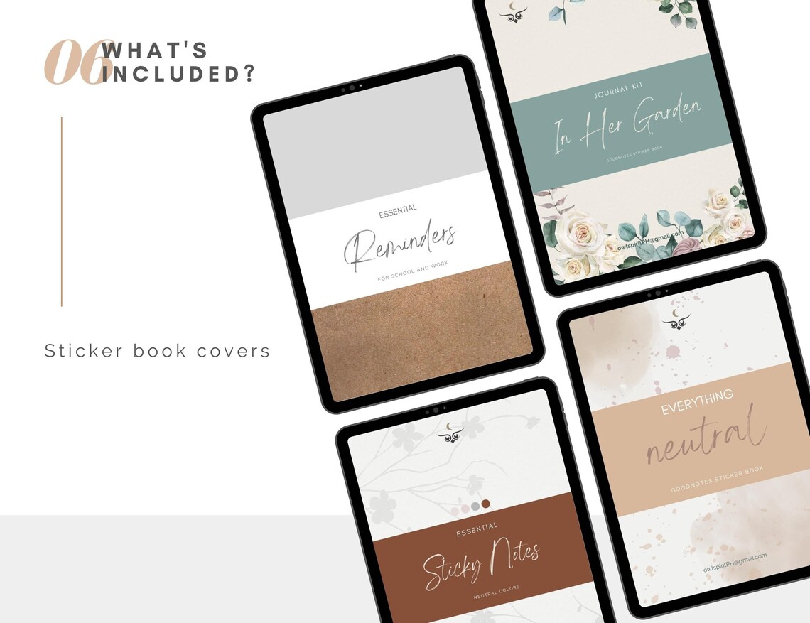 Ultimate Neutral Digital Sticker Bundle: Everything Essential - Etsy