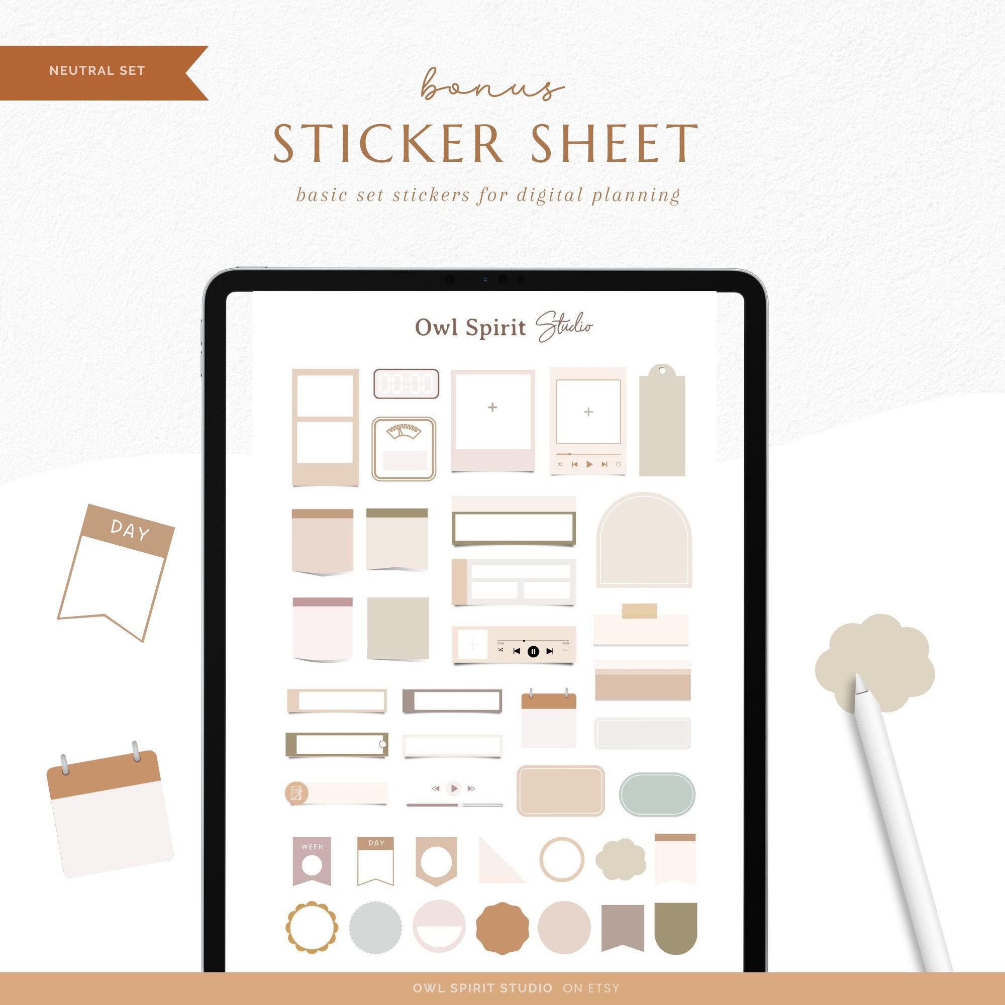 Neutral Digital Notebook for Goodnotes, Notability Neutral Notebook ...