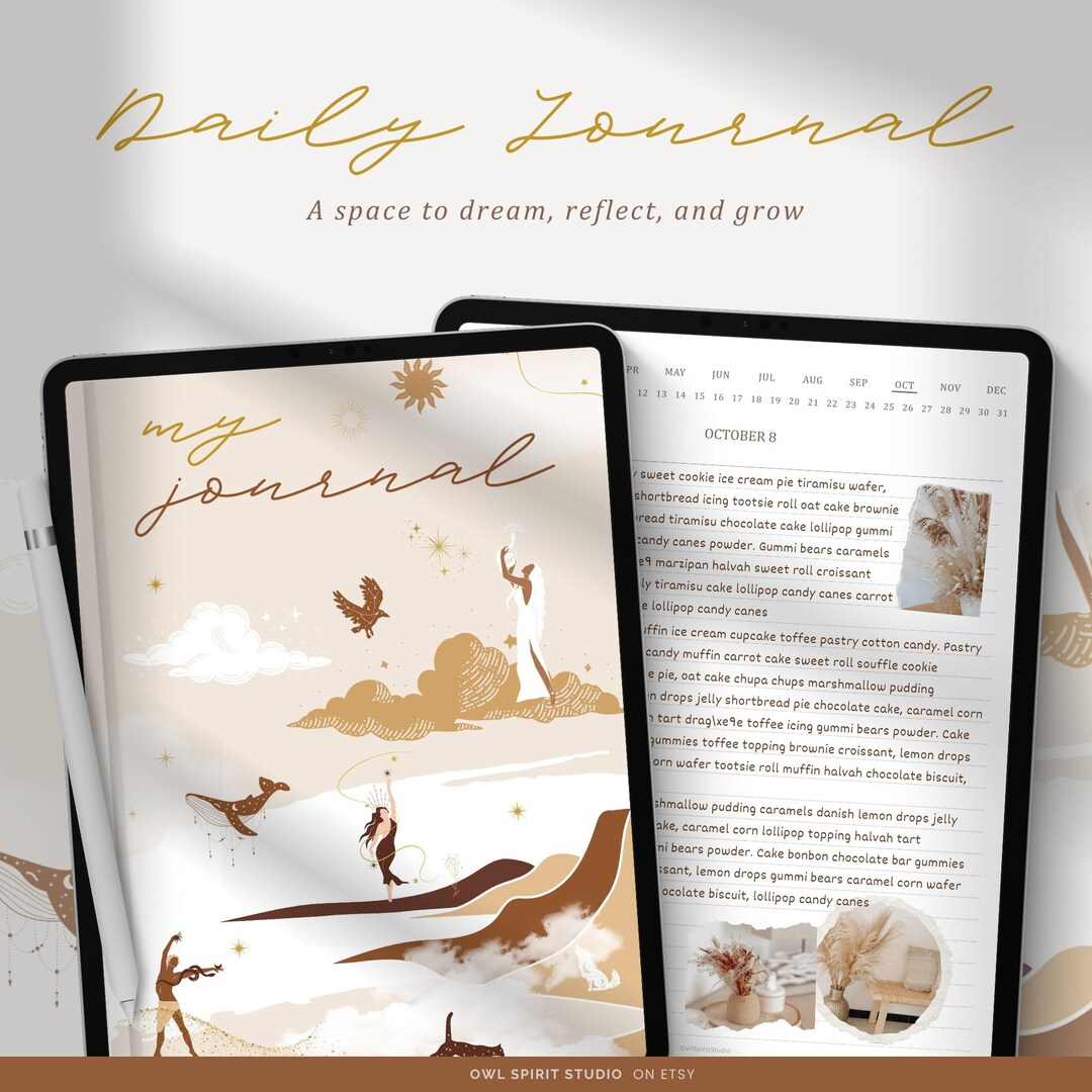 Digital Journal, Aesthetic Journal, Digital Planner, Minimalist ...