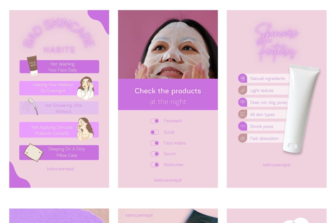 50 Skin Care Instagram Stories, Skin Care Routine, Skin Care Instagram ...